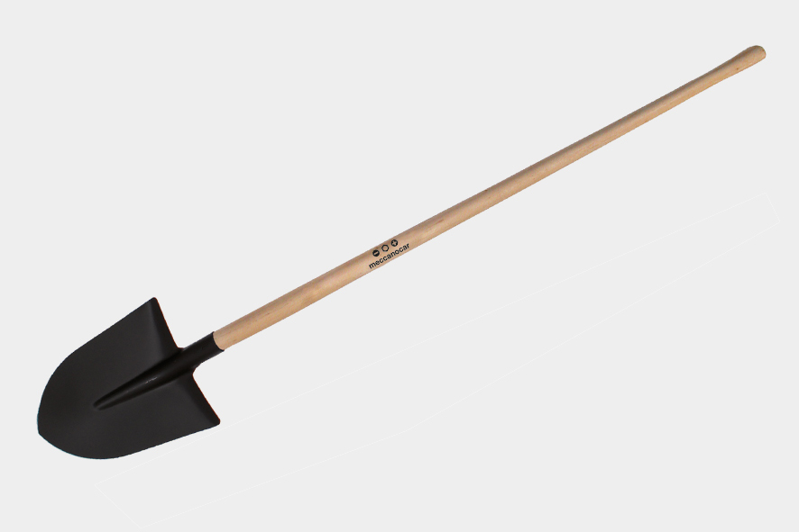 STEEL SHOVEL WITH WOODEN HANDLE - Product Detail - Meccanocar Italy ...